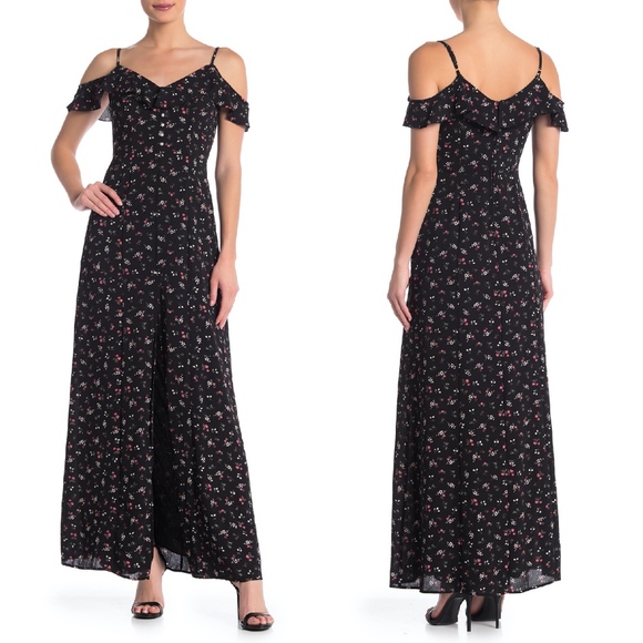 Love, Nickie Lew | Dresses | New Love Nickie Lew Black Floral Cold ...
